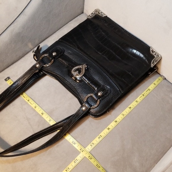 MC Handbags | Bags | Mchandbags Black Leather Like New Shoulder Bag ...